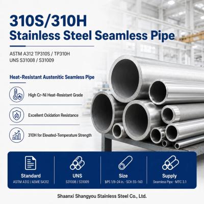 China 310S/310H stainless steel seamless pipe for sale