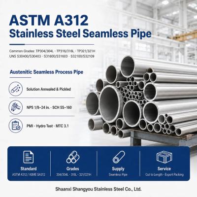 China ASTM A312 Stainless Steel Seamless Pipe for sale