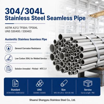 China 304/304L Stainless Steel Seamless Pipe for sale