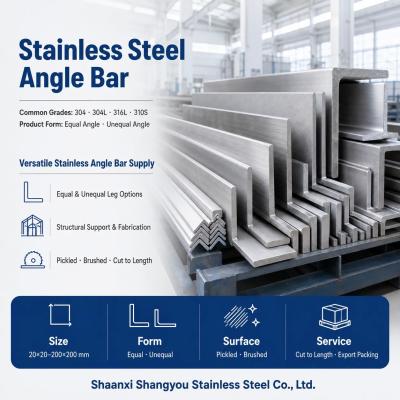 China Stainless Steel Angle Bar for sale