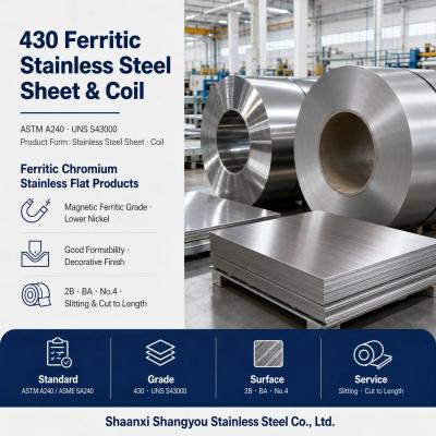 China 430 Ferritic Stainless Steel Sheet & Coil Supplier for sale