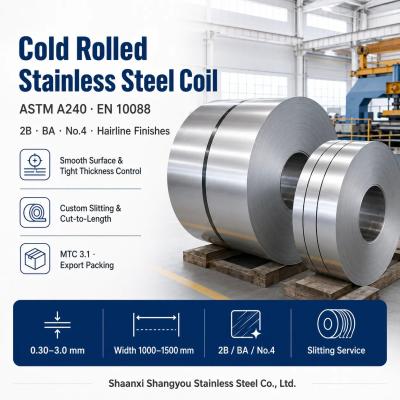 China Cold Rolled Stainless Steel Coil for Precision Fabrication with Tight Tolerance  ASTM A240 for sale