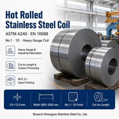 China Hot Rolled Stainless Steel Coil for Heavy Fabrication and Industrial Applications  ASTM A240 for sale