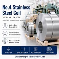 China ASTM A240 No.4 Brushed Satin Stainless Steel Coil for Fabrication for sale