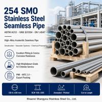 China ASTM A312 254 SMO Stainless Steel Seamless Pipe with 6% Molybdenum for Extreme Chloride Resistance for sale