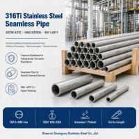 China ASTM A312 TP316Ti Stainless Steel Seamless Pipe with Titanium Stabilization and Intergranular Corrosion Resistance for sale