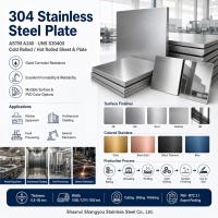China ASTM A240 304 Stainless Steel Plate UNS S30400 with 2B Finish and Corrosion Resistance for sale