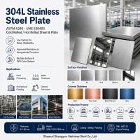 China ASTM A240 304L Stainless Steel Plate UNS S30403 with Low Carbon and Weldability for sale