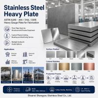 China ASTM A240 Stainless Steel Heavy Plate Thick Steel Plate for Pressure Vessels and Structural Applications up to 100mm Thick for sale