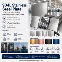 China ASTM B625 904L Stainless Steel Plate UNS N08904 with Copper Additions for Sulfuric Acid Resistance for sale