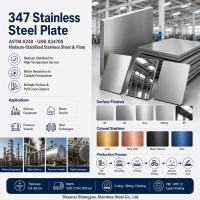 China ASTM A240 347 Stainless Steel Plate UNS S34700 with Niobium Stabilization and Creep Resistance for sale