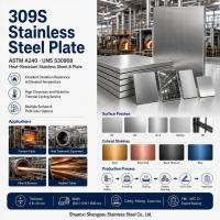China ASTM A240 309S Stainless Steel Plate UNS S30908 with High Temperature Oxidation Resistance up to 2000°F for sale