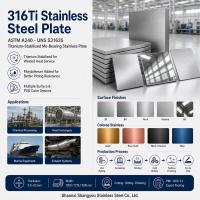 China ASTM A240 316Ti Stainless Steel Plate UNS S31635 with Titanium Stabilization and Elevated Temperature Strength for sale