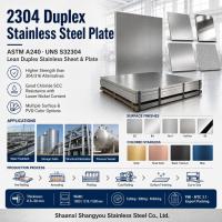 China ASTM A240 2304 Duplex Stainless Steel Plate UNS S32304 with High Strength and Chloride SCC Resistance for sale