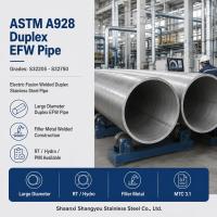 China ASTM A928 Ferritic/Austenitic Duplex Stainless Steel EFW Pipe S31803/S32205/S32750 Class 1 Double-Welded with Filler Metal for sale