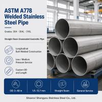 China ASTM A778 Welded Unannealed Stainless Steel Pipe TP304L/TP316L for Low-Moderate Temperature and Corrosive Service for sale