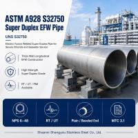 China ASTM A928 S32750 Super Duplex Stainless Steel EFW Pipe Class 1 for Extreme Chloride and Offshore Service for sale