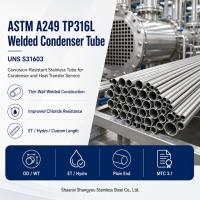 China ASTM A249 TP316L Welded Austenitic Steel Condenser and Heat Exchanger Tube for sale