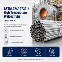 China ASTM A249 TP321H Welded Austenitic Steel Boiler Superheater Heat Exchanger Tube for sale