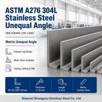 China ASTM A276 304 Stainless Steel Equal Angle with Custom Cutting for sale