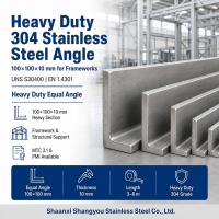 China Heavy Duty 304 Stainless Steel Angle 100x100x10mm for Frameworks for sale