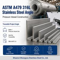 China ASTM A479 316L Stainless Steel Angle for Pressure Vessel Construction for sale