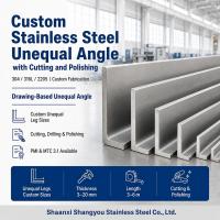 China Custom Stainless Steel Unequal Angle with Cutting and Polishing for sale