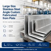 China Large Size Stainless Steel Angle Custom Fabricated from Plate for sale