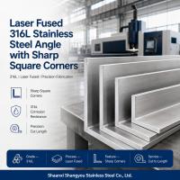 China Laser Fused 316L Stainless Steel Angle with Sharp Square Corners for sale