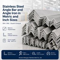 China Stainless Steel Angle Bar and Angle Iron in Metric and Inch Sizes for sale