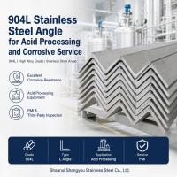 China 904L Stainless Steel Angle for Acid Processing and Corrosive Service for sale
