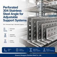 China Perforated 304 Stainless Steel Angle for Adjustable Support Systems for sale