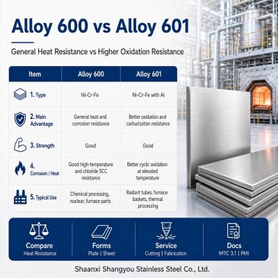 China Alloy 600 vs Alloy 601: A Comprehensive Comparison for sale
