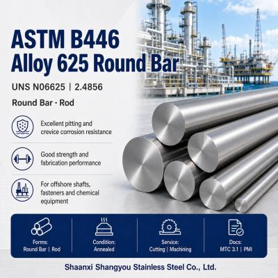 China ASTM B446 Alloy 625 Round Bar | UNS N06625 | Inconel 625 for sale