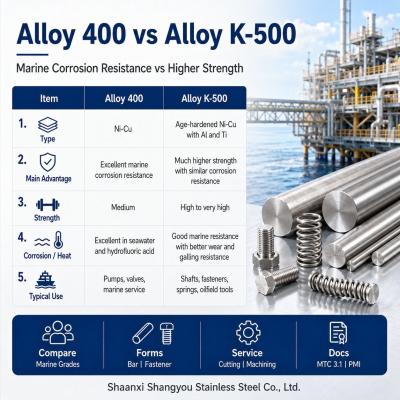 China Alloy 400 vs Alloy K-500: A Comprehensive Comparison for sale