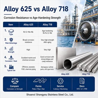 China Alloy 625 vs Alloy 718: A Comprehensive Comparison for sale