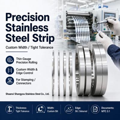 China Precision Stainless Steel Strip with Tight Tolerance and Custom Width for sale