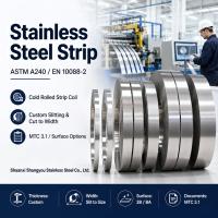 China Stainless Steel Strip Cold Rolled Stainless Steel Strip with Custom Slitting and MTC 3.1 for sale
