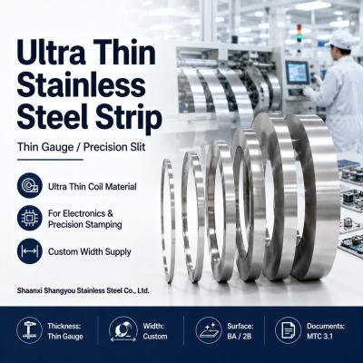 China Ultra Thin Stainless Steel Strip for Precision Stamping Components for sale
