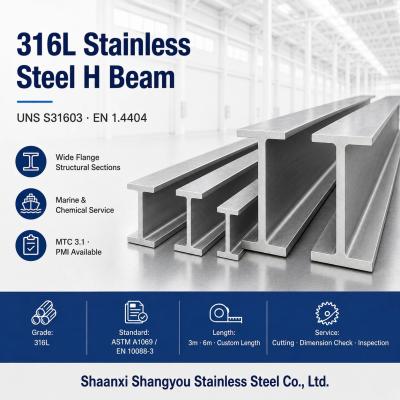 China 316L Stainless Steel H Beam for Marine Chemical and Coastal Structures for sale
