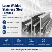 China Laser Welded Stainless Steel Profiles with Sharp Corners and Custom Sizes for sale