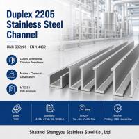 China Duplex 2205 Stainless Steel Channel for Marine and Chloride Structures for sale