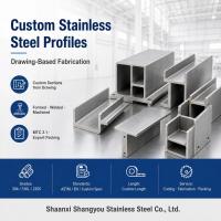 China Custom Stainless Steel Profiles from Drawing with Cutting and Inspection for sale