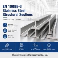 China EN 10088-3 Stainless Steel Sections in 1.4301 1.4404 and 1.4462 for sale