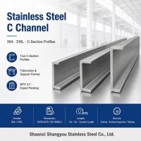 China Stainless Steel C Channel for Frames Supports and Custom Fabrication for sale
