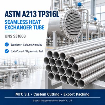 China ASTM A213 TP316L Seamless Heat Exchanger Tube, Mo-Alloyed | S31603 for sale