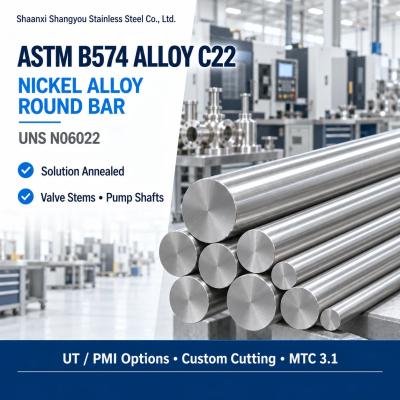 China ASTM B574 Alloy C22 Round Bar, Solution Annealed | UNS N06022 for sale
