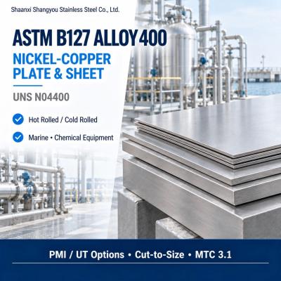 China ASTM B127 Alloy 400 Plate & Sheet for Marine and Chemical Use for sale