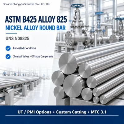 China ASTM B425 Alloy 825 Round Bar for Chemical and Offshore Parts for sale