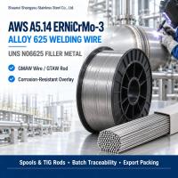 China AWS A5.14 ERNiCrMo-3 Alloy 625 Welding Wire and TIG Rod | Ni-Cr-Mo for sale